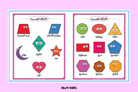 Learn Arabic with Fun Face Flashcards for Preschoolers