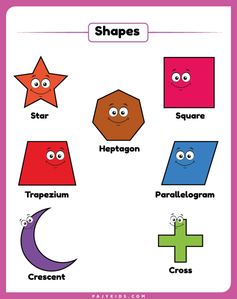 Shapes Flashcards Printable for Preschool Early Learning