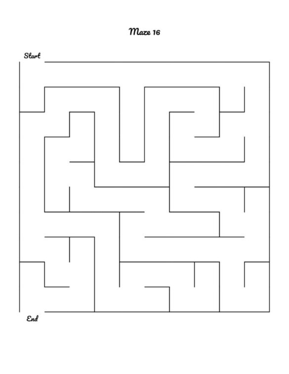 Top 100 Printable Mazes for Kindergarten Classrooms