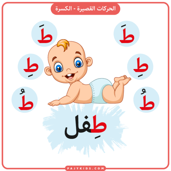 Arabic Alphabet Taa Worksheets with Short Vowels
