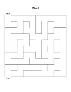 100 Maze Puzzle Worksheets to Sharpen Kids’ Minds