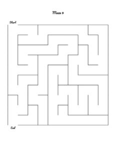 100 Maze Puzzle Worksheets to Sharpen Kids’ Minds