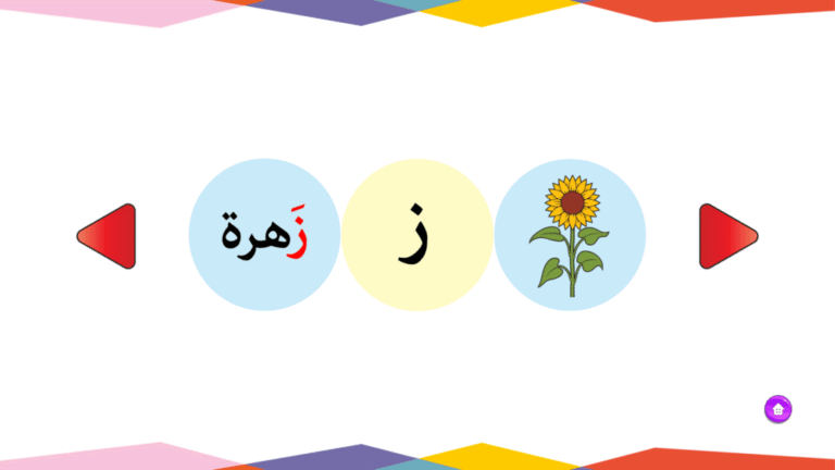 Learn the Arabic Alphabet in Arabic with Sound and Pictures