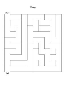 100 Maze Puzzle Worksheets to Sharpen Kids’ Minds