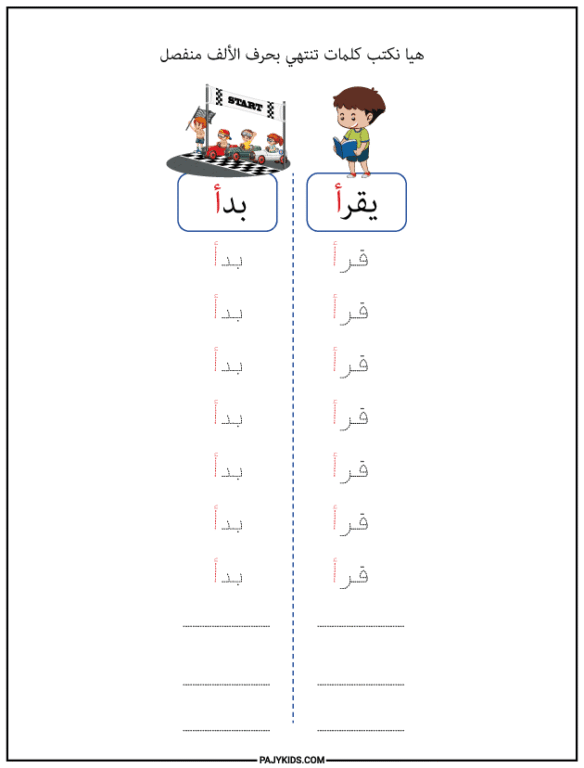 Arabic Words with Alif: Recognizing Alif in Any Word Position