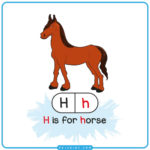 H is for Horse Worksheets: Early Writing Practice