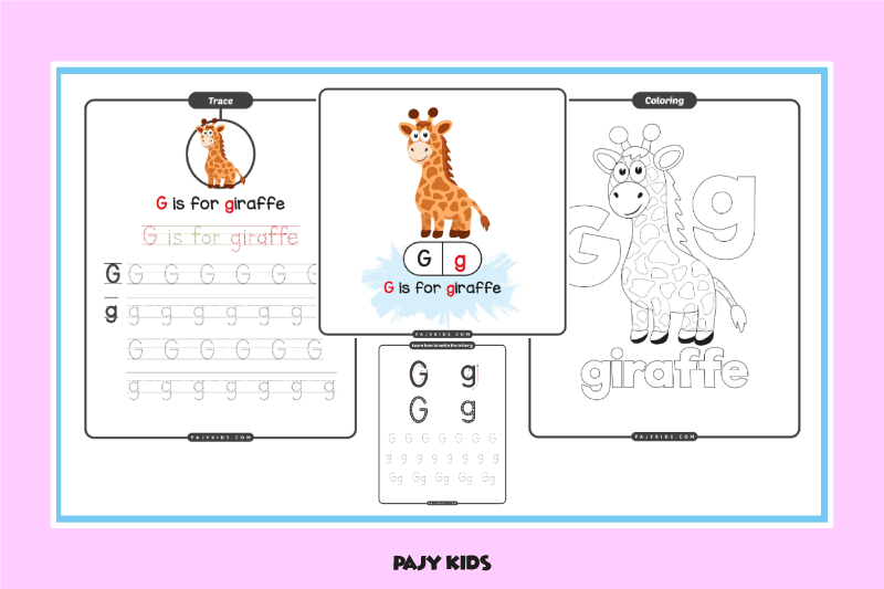 G is for Giraffe: Writing Practice Activities