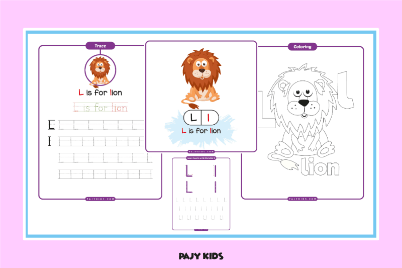 L is for Lion: Fun and Easy Worksheets