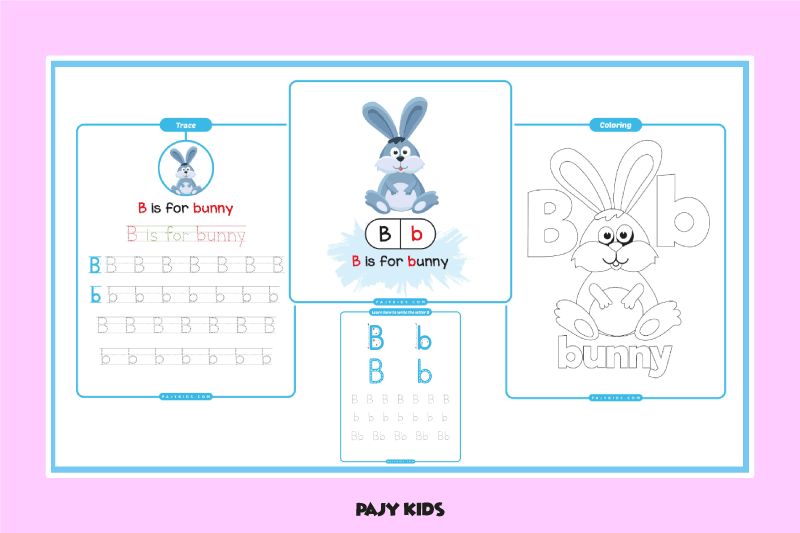 Learn Letter B with Fun Bunny-Themed Worksheets