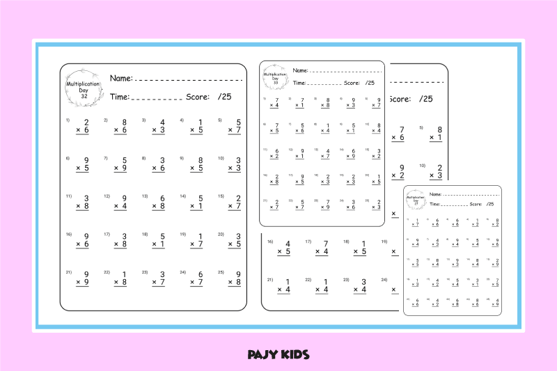 Math for Preschool: 100-Day Multiplication Practice Plan