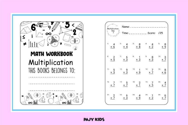 Math for Kindergarten: 100-Day Multiplication Practice Challenge