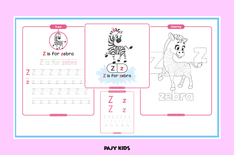 Z is for Zebra: Engaging Worksheets for Preschoolers