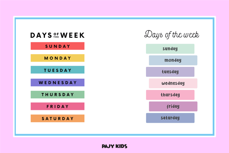 Days of the Week: An Introduction to Calendars for Young Learners