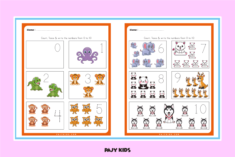 Addition with regrouping Easy Math Practice for Kindergarten
