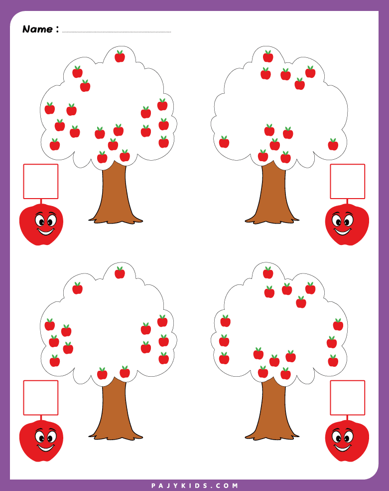 Counting and Addition Exercises for Kindergarten Kids