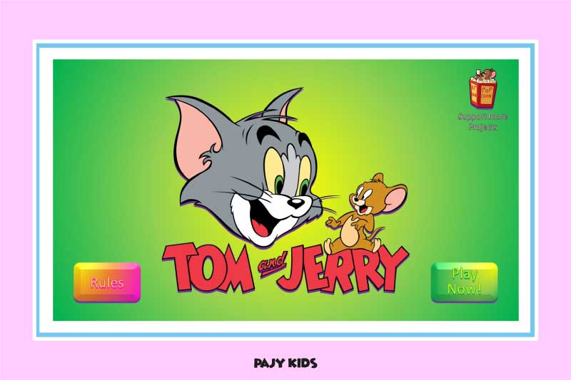 PowerPoint Templates: Fun Tom and Jerry Chase Game for Kindergarten