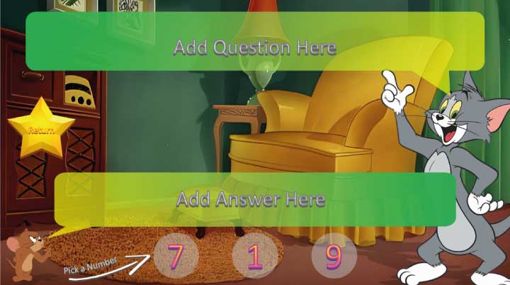 PowerPoint Templates: Fun Tom and Jerry Chase Game for Kindergarten