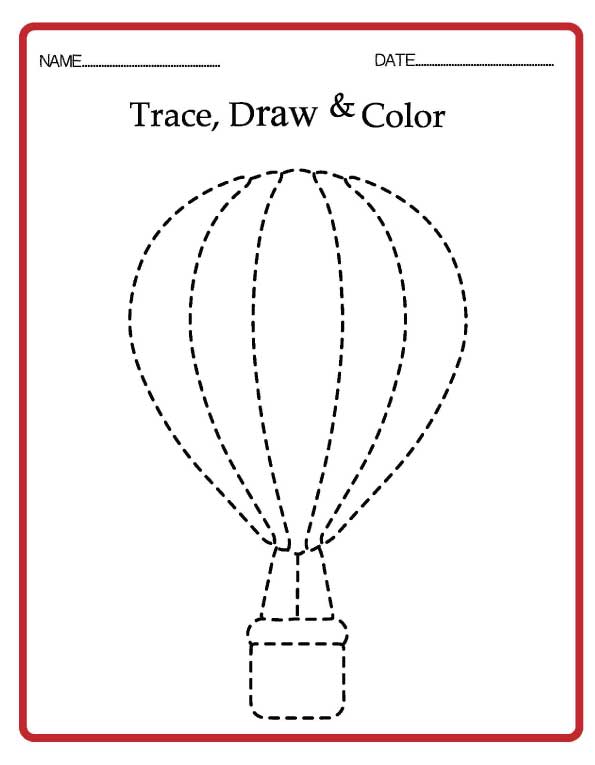 Printable Summer Tracing Worksheets: Trace, Color, and Learn
