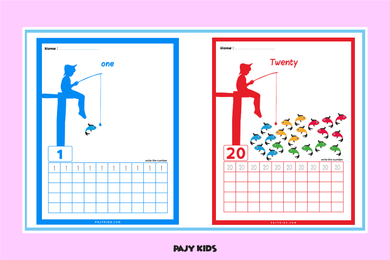 Tracing Numbers 1 20 Easy Writing Activities for Kids