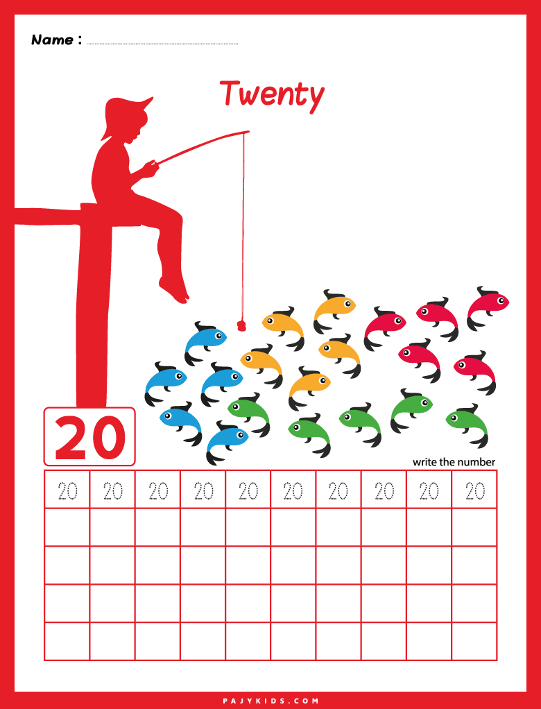 Tracing Numbers 1 20 Easy Writing Activities for Kids