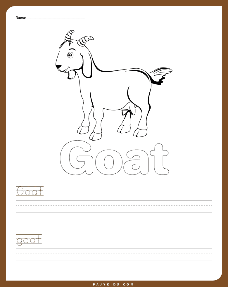 Letter g worksheet for kindergarten tracing and coloring