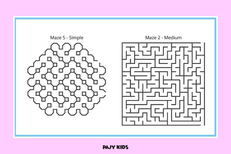 100 Maze Puzzle Worksheets to Sharpen Kids’ Minds