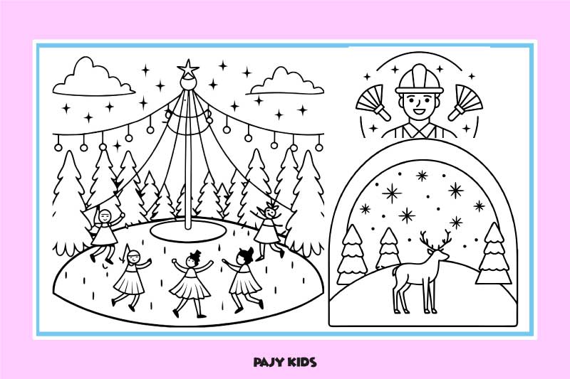 Coloring Book Pages for Early Childhood Skill Development