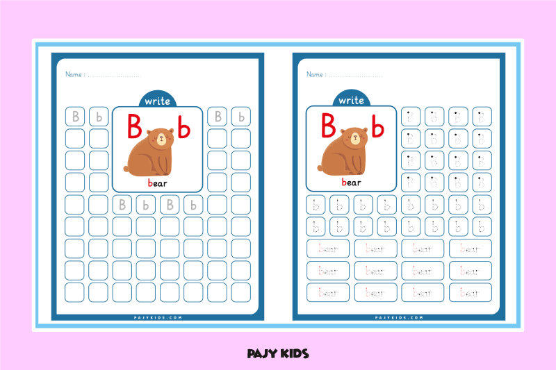 Tracing Letter B: Early Handwriting Practice Made Easy