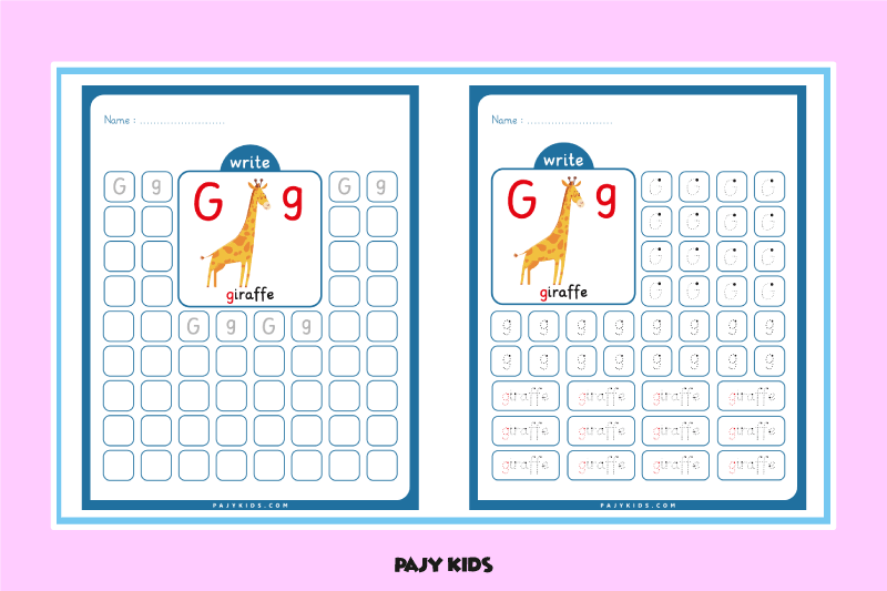 Tracing Letter G: Early Handwriting Practice for Kids