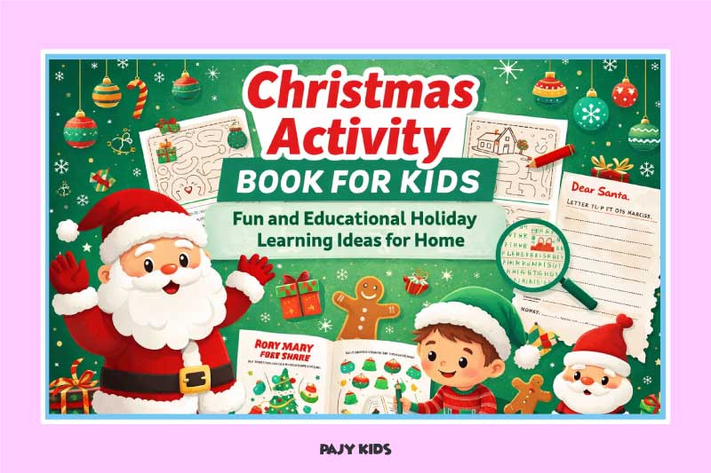 Fun Christmas Activity Book for Kids: Easy Holiday Learning at Home