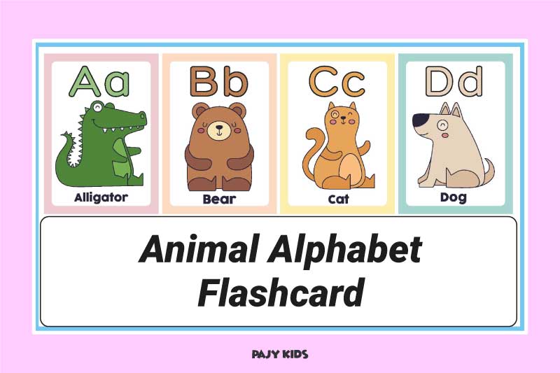 Fun Animal Alphabet Flashcards for Preschool Letter Learning